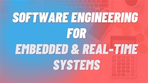 Lecture 1 Software Engineering for Embedded and Real Time Systems شرح