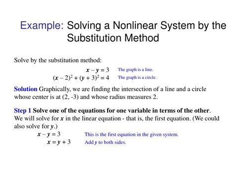 ppt systems of nonlinear equations and their solutions powerpoint presentation id 581854