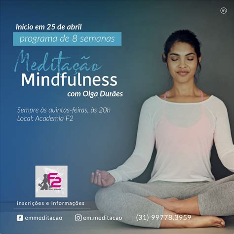 Curso de Práticas e Vivências em Meditação Mindfulness F2 Academia Sympla