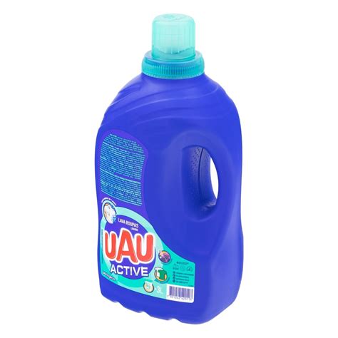 Lava Roupas Líquido Roupas Brancas e Coloridas Uau Active Frasco 3l