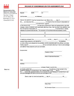 Dc Recorder Of Deeds Online Fill Online Printable Fillable Blank