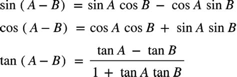 Sum And Difference Formula Pdf