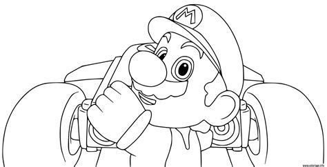 Coloriage Super Mario Kart Odyssey JeColorie