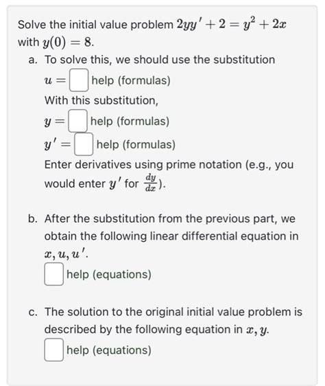 solved solve the initial value problem 2yy′ 2 y2 2x with