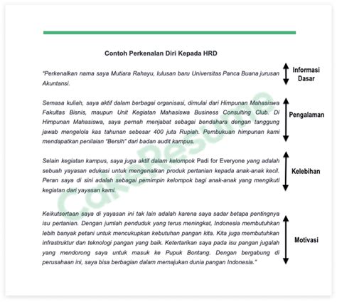 Efektif Cara Perkenalan Diri Saat Interview Dan Contohnya Cakeresume