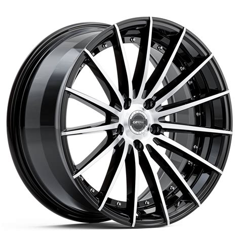 GT FORM ANVIL GLOSS BLACK MACHINED FACE 19X8 5 5X120 WHEEL ONLY CNC