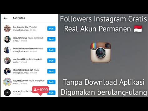Cara Cepat Menambah Followers Instagram Gratis Tanpa Unduh Aplikasi