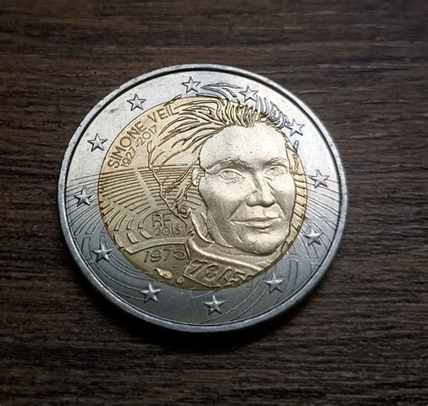 2 Euros Simone Veil 1975 Valeur Communauté MCMS Nov 2023