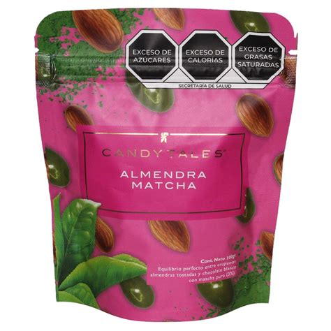 Almendras Cubiertas Con Chocolate Blanco Y Matcha