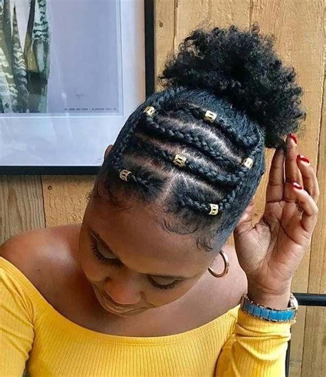 35 Natural Braided Hairstyles Without Weave For Black Girls