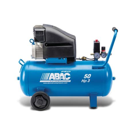 Abac Compresseur à piston lubrifié 3CV 230V Mono 10 bar 50L Direct