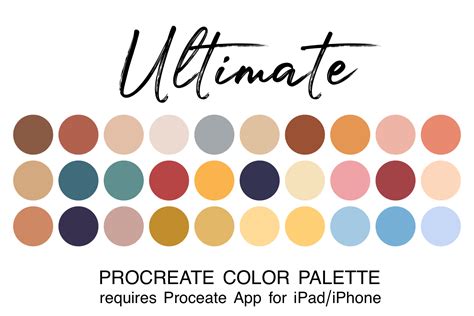 Ultimate Procreate Color Palette Gráfico por JulieCampbellDesigns