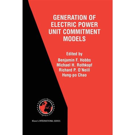 the next generation of electric power unit commitment models no shoptime