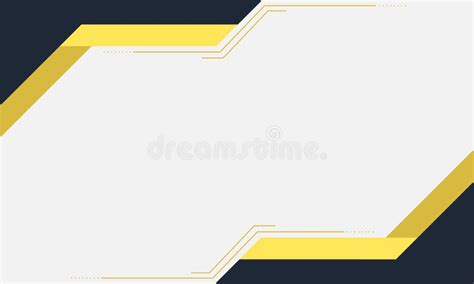 Modern Blue And Yellow Banner Background Stock Vector Illustration Of