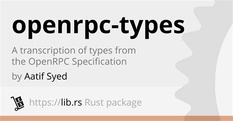 Openrpc Types Rust Network Library Lib Rs
