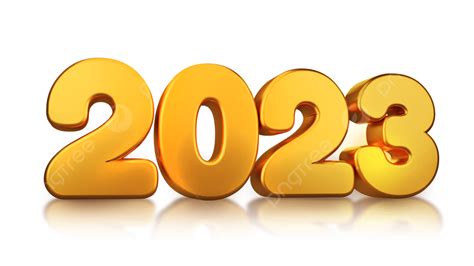 Happy New Year 2023 Gold 3d Rendering Hd Image 2023 New Year