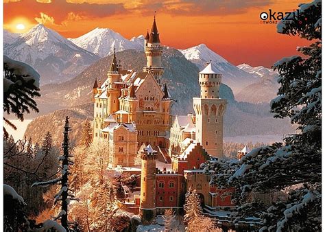 Trefl 3000 elementów Zamek Neuschwanstein Zimą