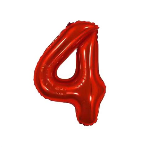 Balon Foliowy Cyfra Czerwona Cali Vivaparty