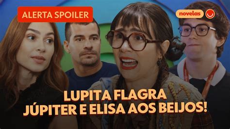 Família é Tudo Lupita flagra Júpiter e Elisa aos beijos Família é