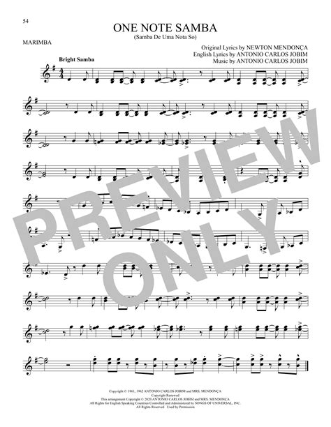 Download Antonio Carlos Jobim One Note Samba Samba De Uma Nota So Sheet Music And Pdf Chords