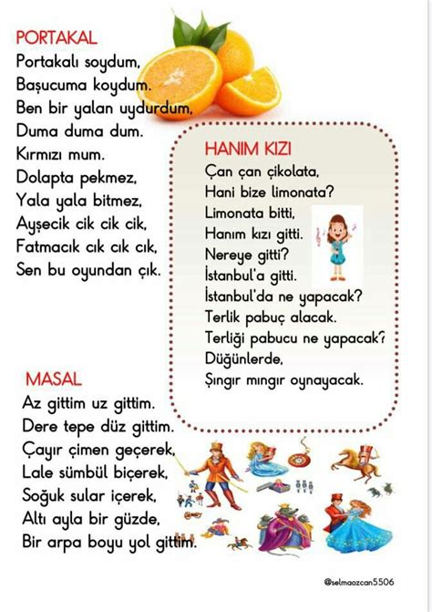 Etkinlikburada 1 Sinif Tekerlemeler 2 Artofit
