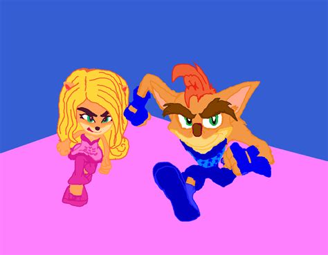 Crash Bandicoot Coco Bandicoot Time Trial Speed Bro And Sis Crash Bandicoot Fan Art 44174171