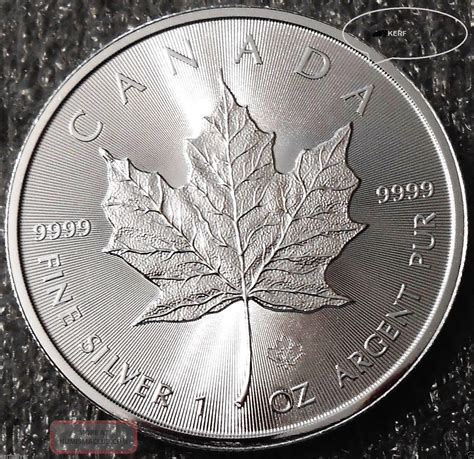 2014 Canadian Maple Leaf Silver Coin Bu 1 Oz 9999 Fine Silver Bullion
