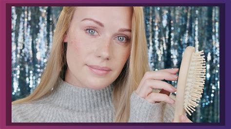 ASMR Hair Brushing Scalp Massage Breathy Whispers Ear To Ear Personal