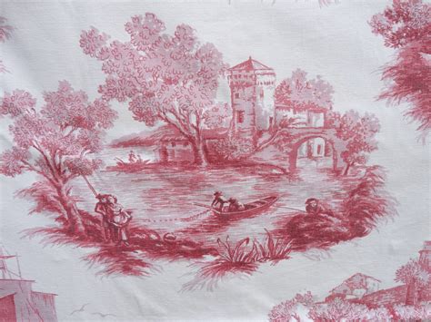 Vintage Toile De Flandres Fabric tissu La Rochelle urgé Paris Etsy