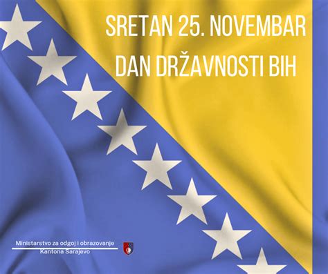 Čestitka povodom 25 novembra Dana državnosti Bosne i Hercegovine