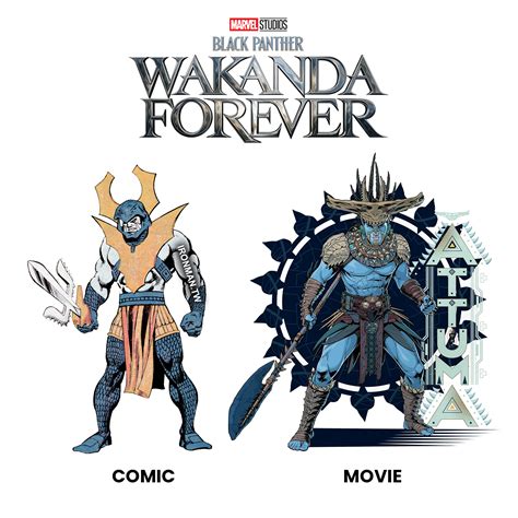 Boy S Marvel Black Panther Wakanda Forever Attuma Portrait T Shirt