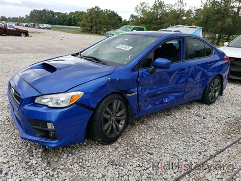 Report JF1VA1E62G9808058 SUBARU WRX 2016 BLUE GAS Price And Damage
