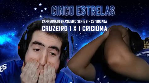 MELHORES MOMENTOS REACT CRUZEIRO 1 x 1 CRICIÚMA YouTube