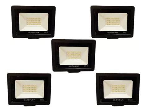 X5 Proyector Reflector Eco Led 30w Luz Fría Glowlux