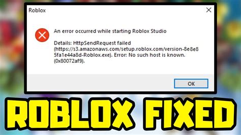 How To Fix Roblox An Error Occurred While Starting Roblox Studio