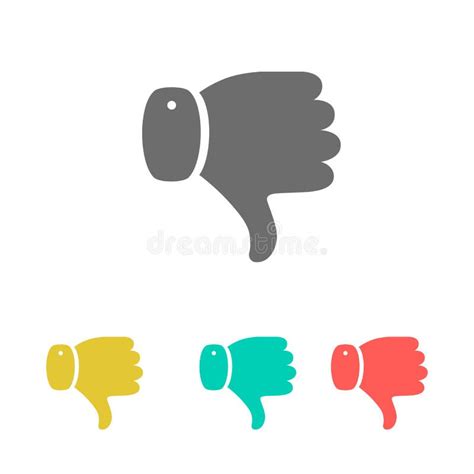 Pulgar Arriba Y Abajo De Iconos Ilustración Del Vector Stock de