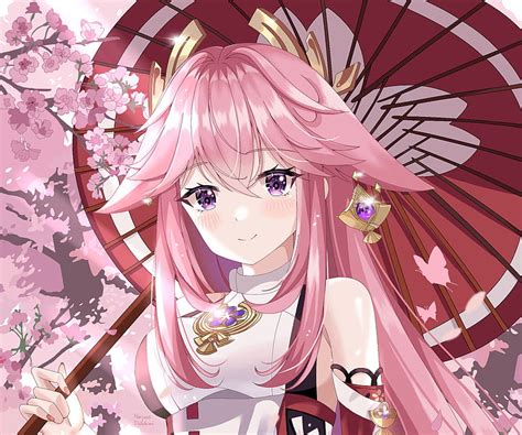 446 Yae Miko Genshin Impact Wallpaper Images Pictures MyWeb