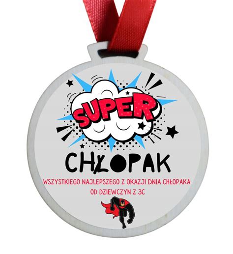 Medal Dzień Chłopaka Super chłopak prezent hello moss Cena Opinie