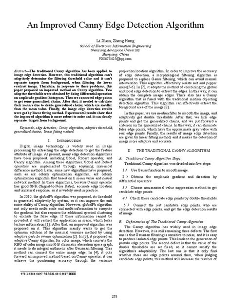 an improved canny edge detection algorithm xuan2017 pdf telecommunications engineering