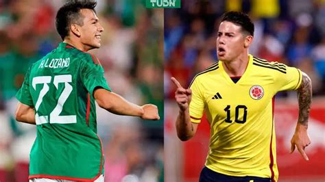 México vs Colombia A qué hora y por dónde ver en vivo el partido