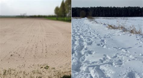 Susza i erozja wietrzna albo śniegi i opady deszczu