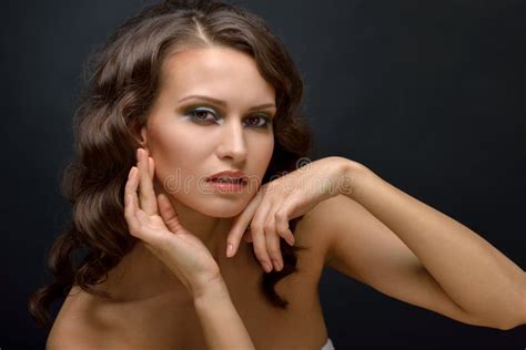 Beautiful Naked Woman On The Meadow Stock Image Image Of Girl