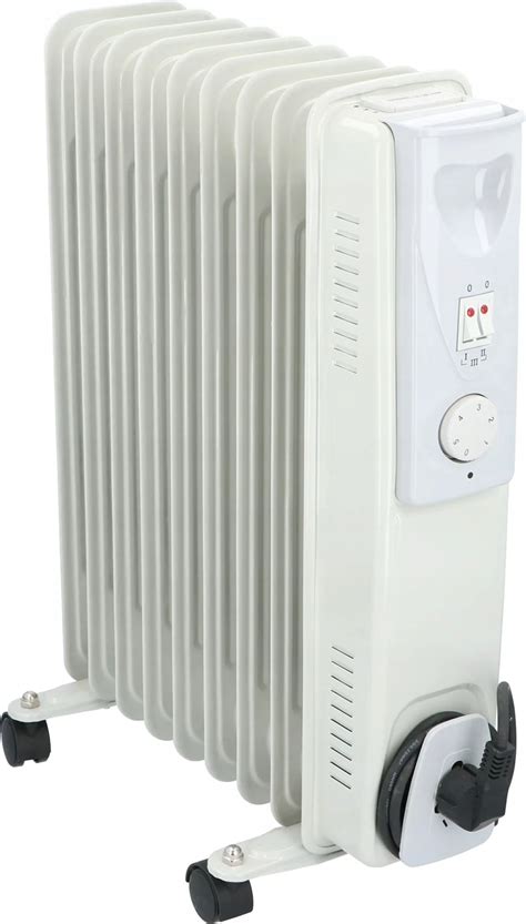 Grzejnik elektryczny olejowy na kółkach 9 żeber bezpieczny ALPINA 2000W