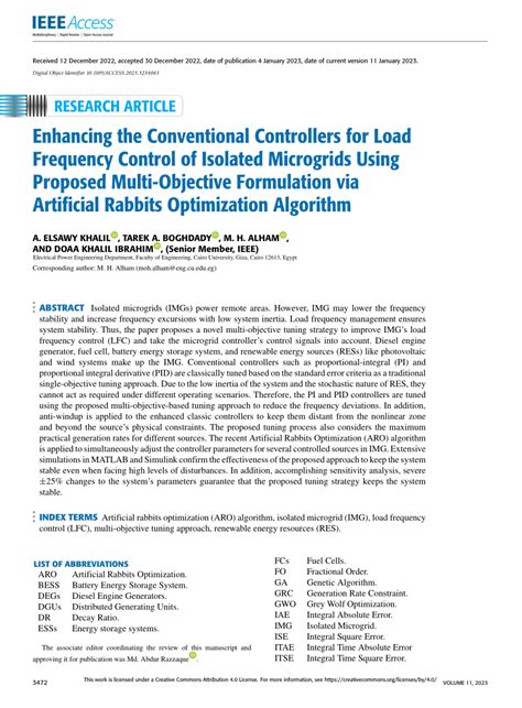 pdf enhancing the conventional controllers for load frequency control of isolated microgrids