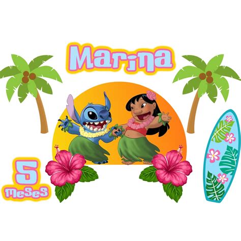 Topo De Bolo Lilo E Stich Shopee Brasil