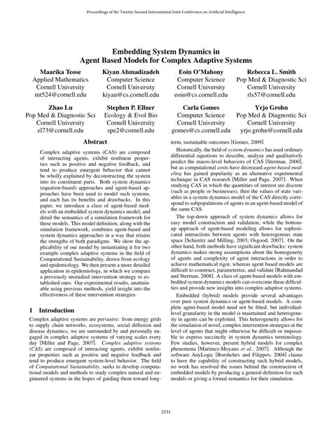 pdf embedding system dynamics in agent based models for complex adaptive systems