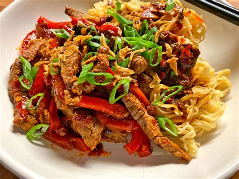 Kevin S Sichuan Beef Noodle Stir Fry Culinary Bad Ass Kevin