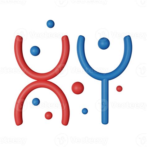 Chromosome 3D Icon Illustration 35085645 PNG