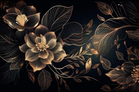 Images Of Black Background With Flowers And Leaves Infoupdate Org