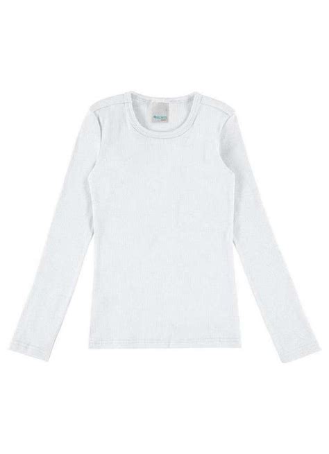 Blusa Infantil Menina Malwee Branco Meias Sao Jorge